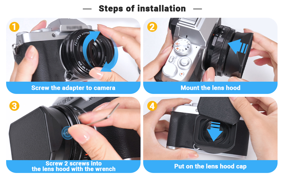 Metal Lens Hood JJC LH-XF27 cho Fujifilm XF 27mm f/2.8 R WR và XF 23mm F/2.8 - Giang Duy Đạt